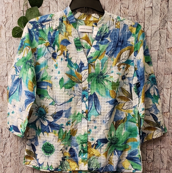 Alfred Dunner | Tops | Alfred Dunner Floral Blouse | Poshmark